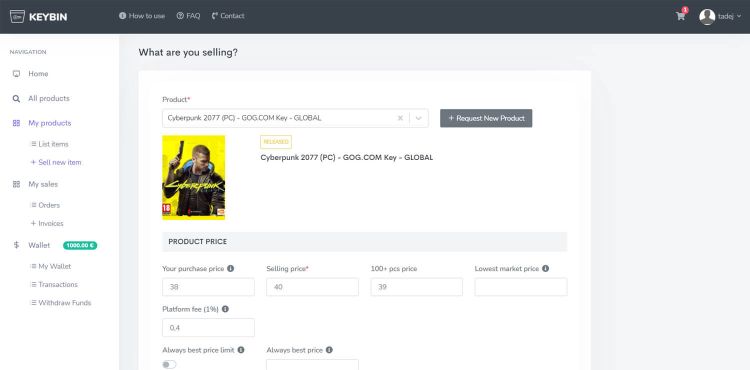 Keybin is Codes Wholesale B2B digital distribution platform